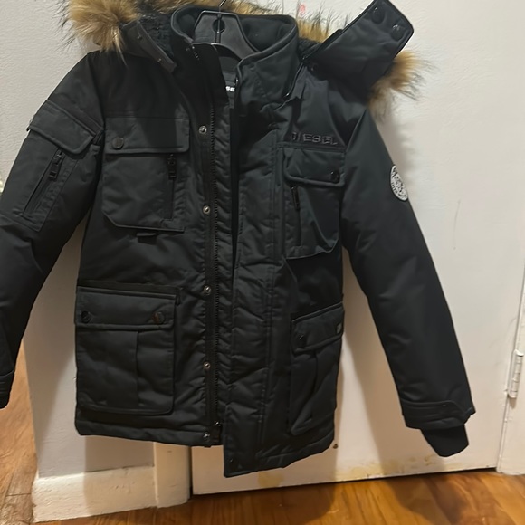 Diesel | Jackets & Coats | Diesel Puffer Parka With Removable Faux Fur ...